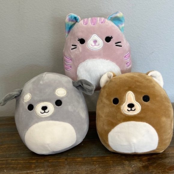 Toys | Squishmallow Brian Dog Greta Bear Tabitha Cat 5 Inch ...